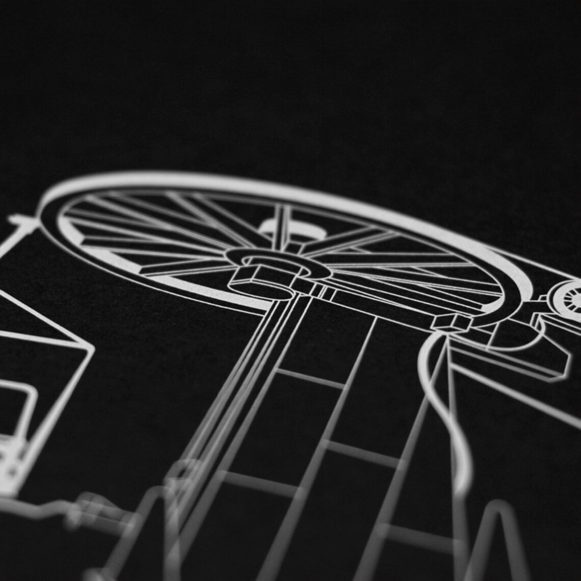 Chairlift, Art Print, Screenprint, Print, Poster, Living Room Art ...