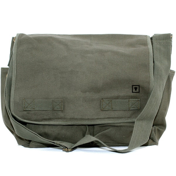 Canvas Messenger Bag - Etsy