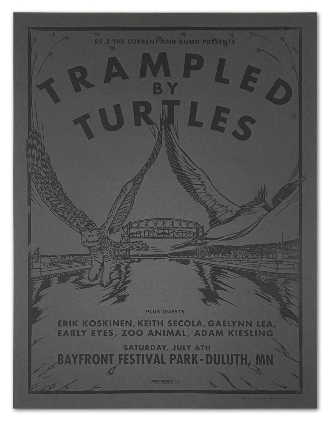 TRAMPLED BY TURTLES Poster Duluth 2019 Gig Poster Art | Etsy