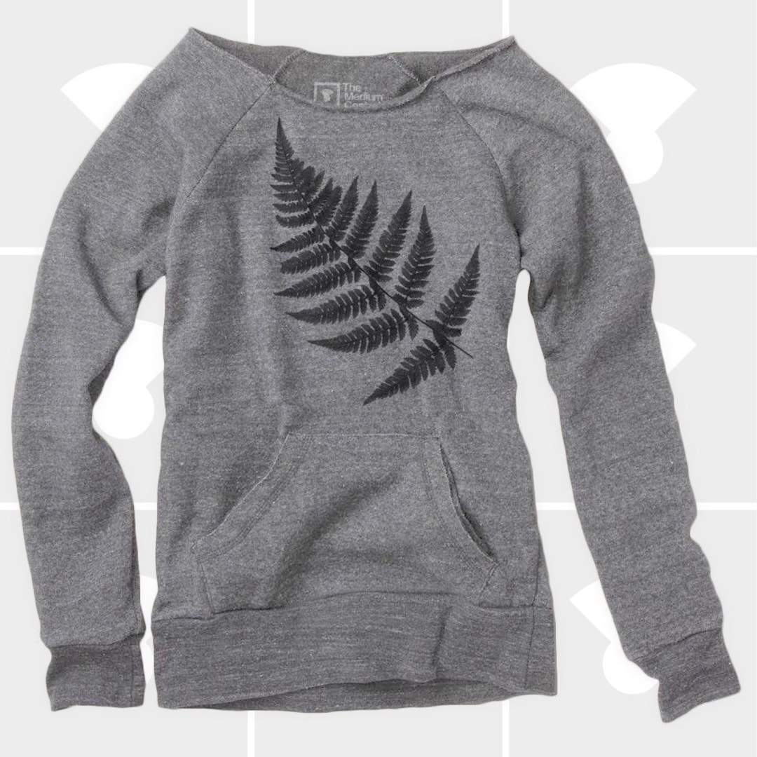 Fern, Women's Sweatshirt, Women Clothing, off the Shoulder, Nature ...
