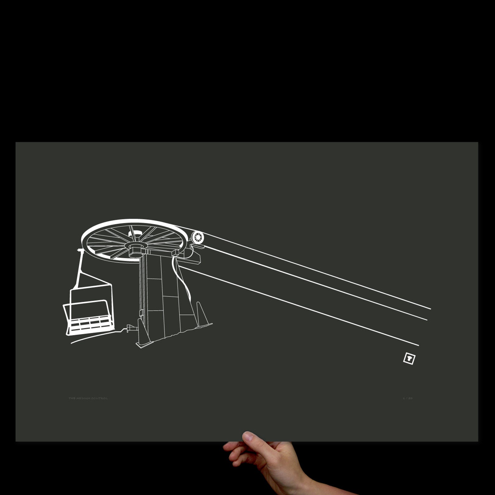 Chairlift, Art Print, Screenprint, Print, Poster, Living Room Art ...