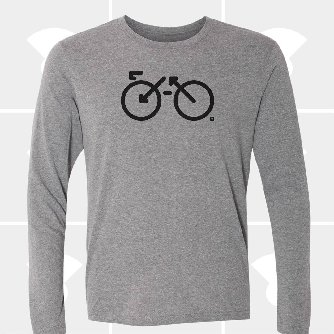 Bike, Long Sleeve T Shirt, Gift for Biker, Cyclist, Dad, Brother ...