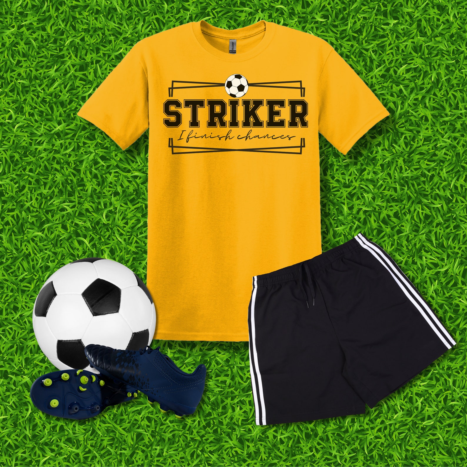 Kid's Size Soccer Striker Gameday T-shirt, Offensive Player Shirt for ...