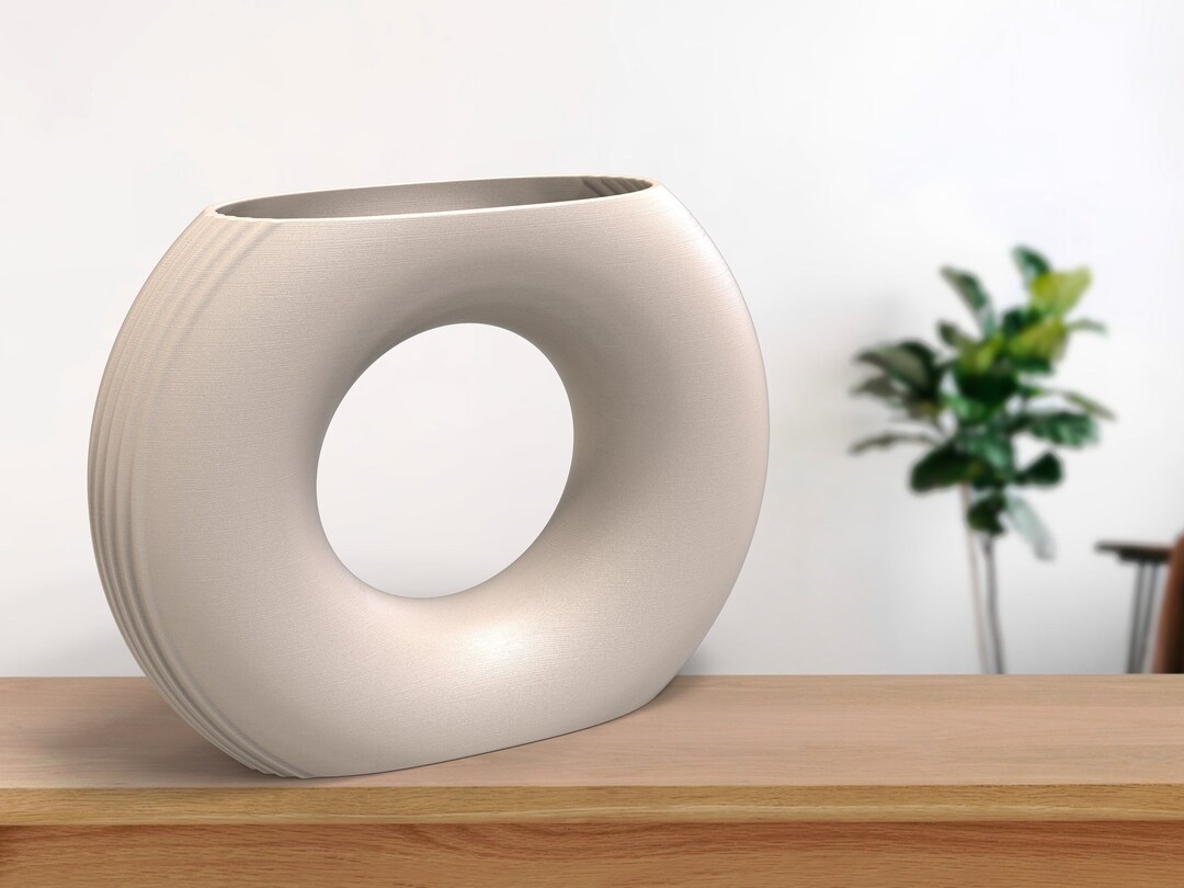 3D Printed Bioplastic PLA Vase Refined Design Ideal for Pampas and ...