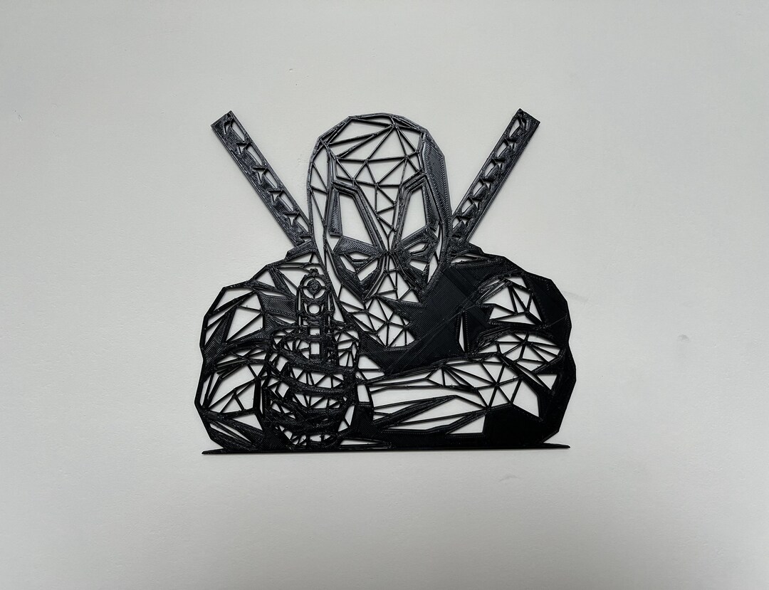Deadpool Wall Decor 3D Printed Wall Decor 3D Printed Deadpool 3D ...