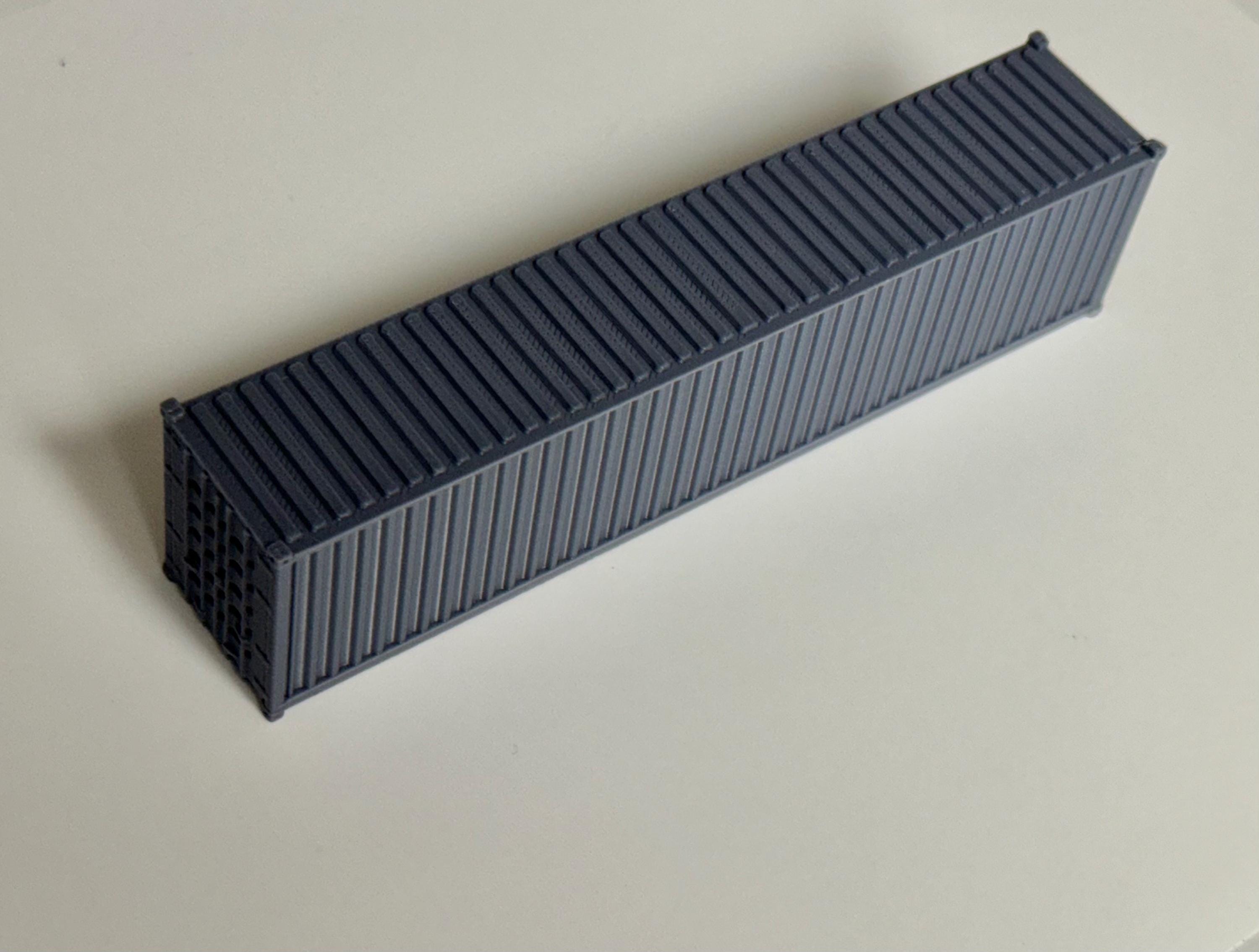 HO 1/87 Scaled Shipping Container 40 Feet - Etsy