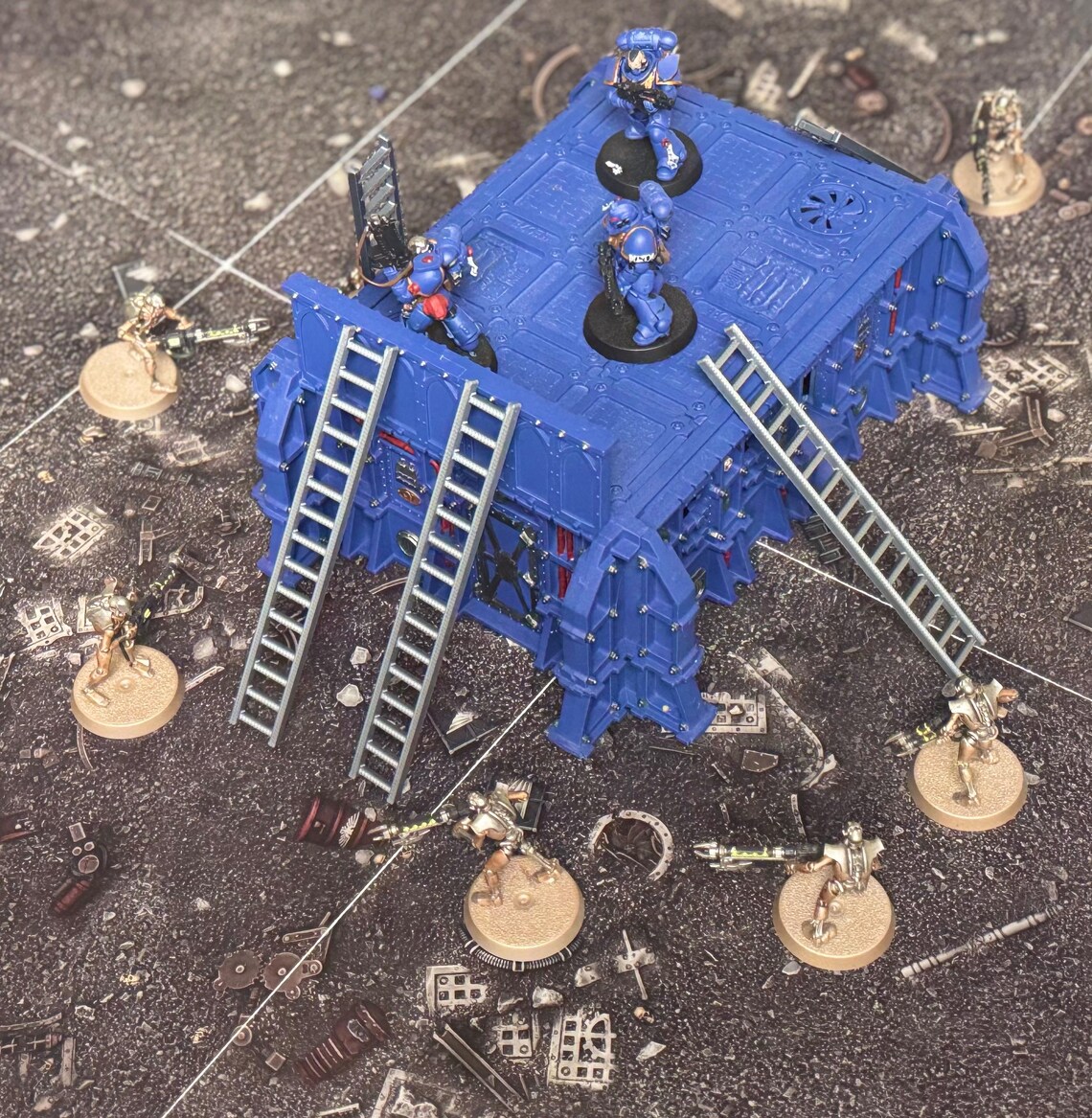 Tactical Terrain Siege Ladder for Wargaming Miniatures (28–32mm Scale ...