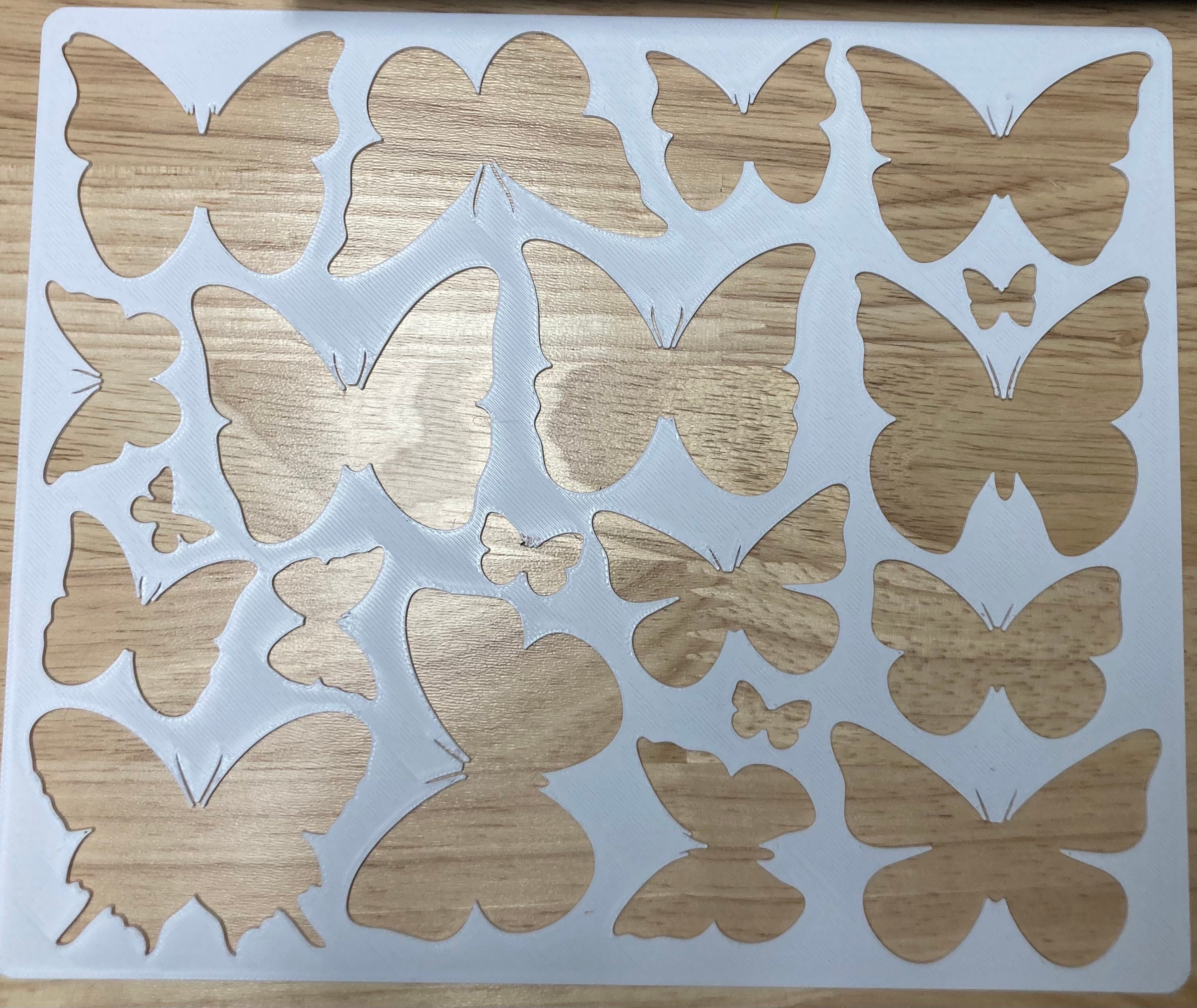 Butterfly Stencil Sheet - Etsy