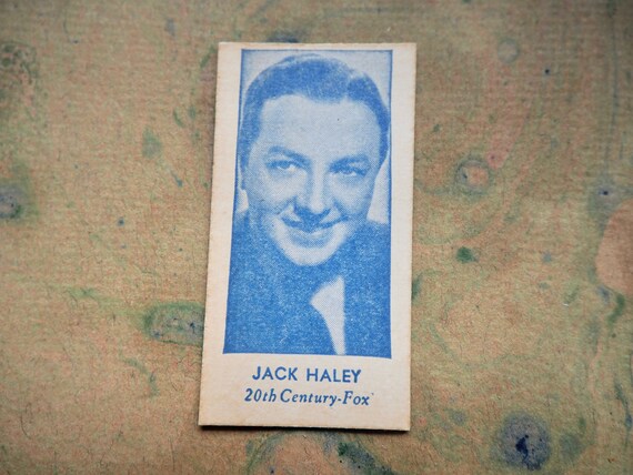 JACK HALEY Vintage Movie Star Weight Machine Fortune Card from | Etsy