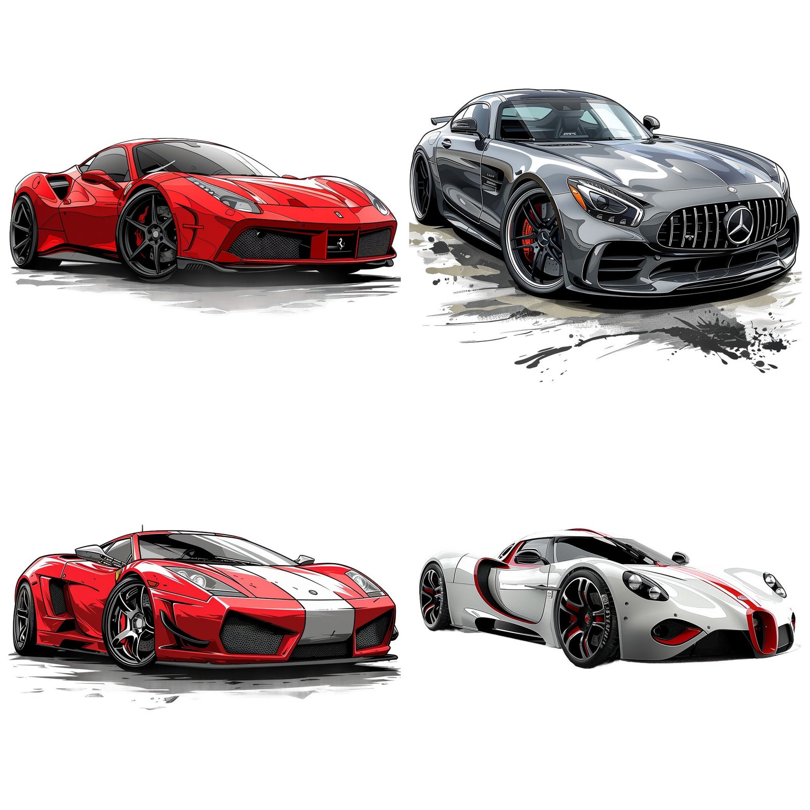 Legendary Car PNG Clipart,47 Watercolor Legendary Sport Car ...