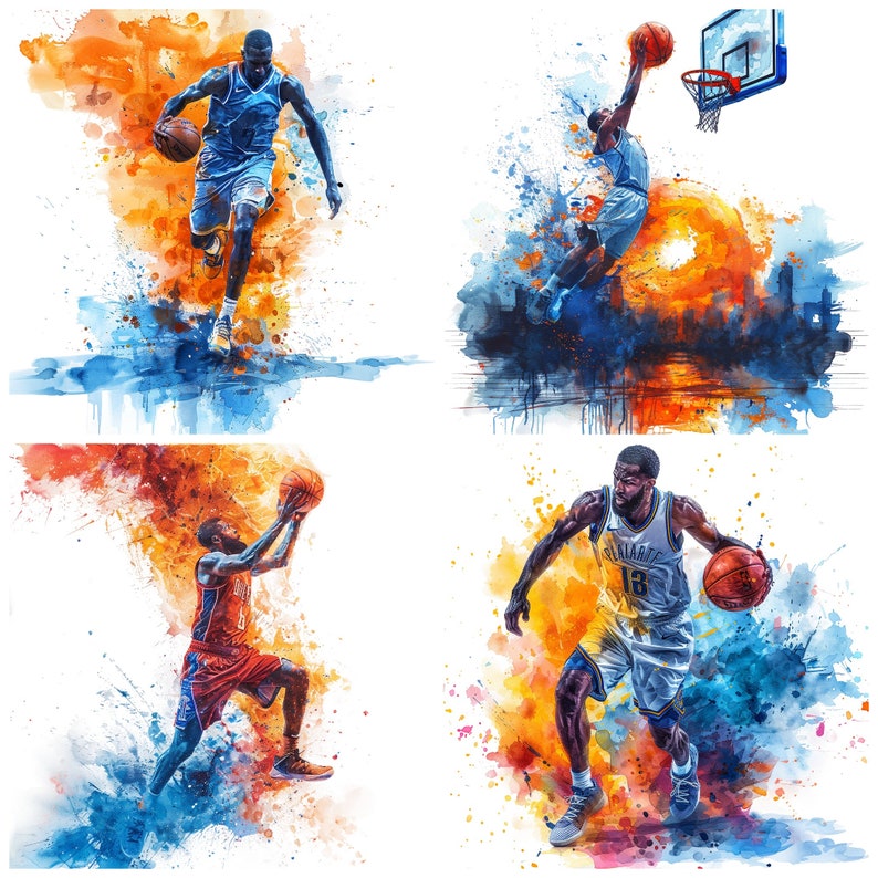51 Basketball PNG Clipart, Watercolor Basketball Sport Player Snapshot ...