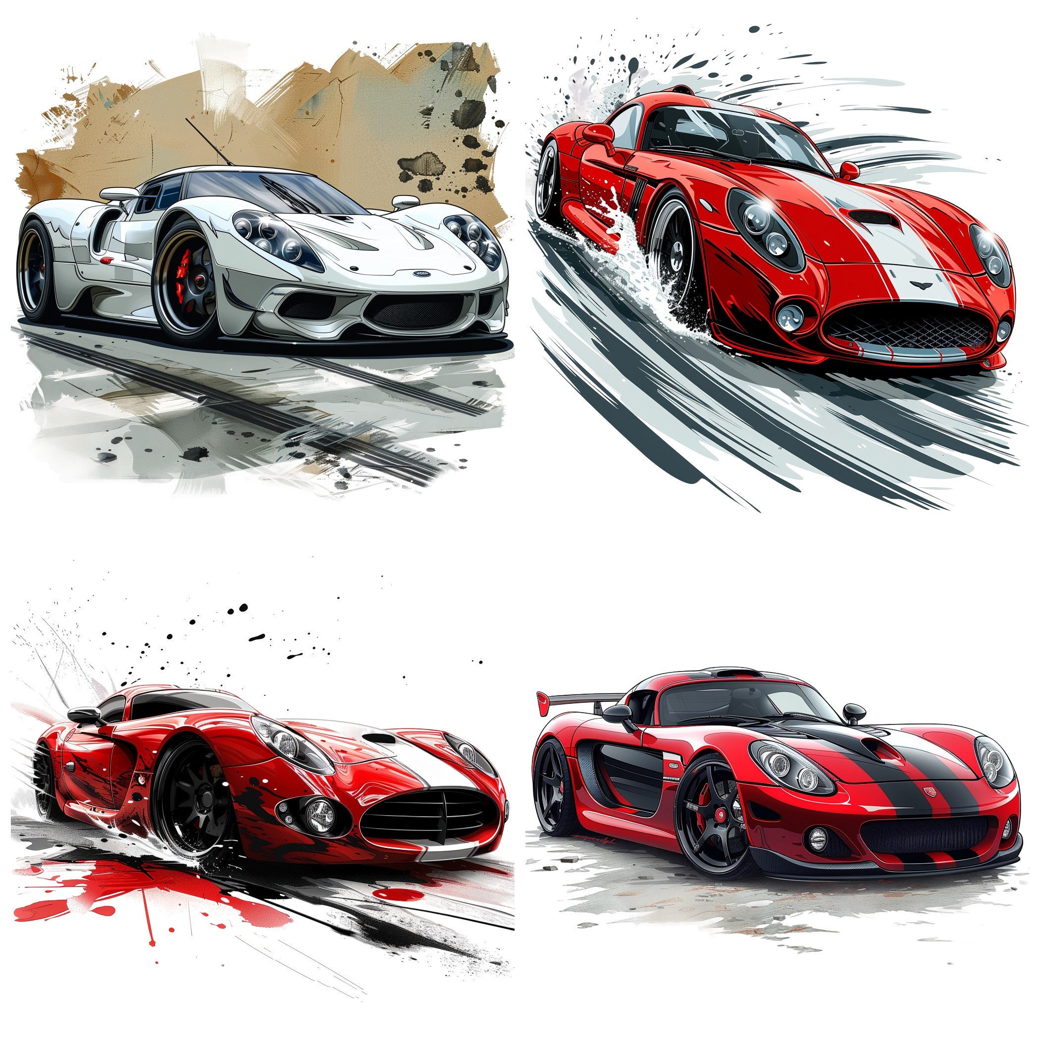 Legendary Car PNG Clipart,47 Watercolor Legendary Sport Car ...