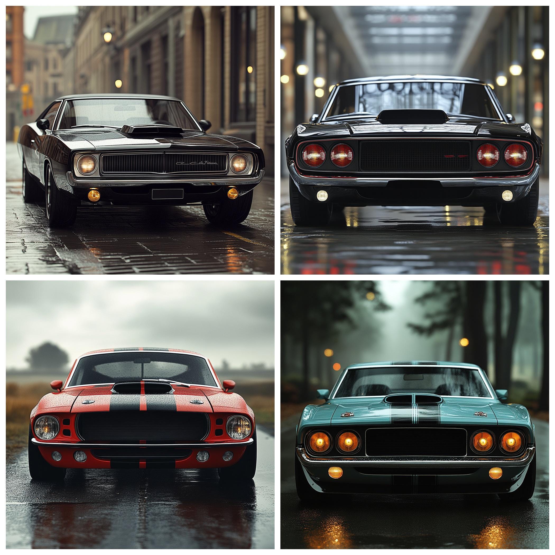 49 Sleek Muscle Car Photography PNG Bundle, Powerful Car Snapshot Image ...