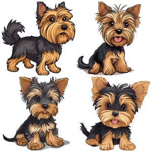 Cartoon Yorkshire Terrier PNG Clipart, 33 Adorable Yorkshire Terrier ...