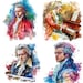 Wolfgang Amadeus Mozart PNG Clipart Bundle, Watercolor Mozart Famous ...