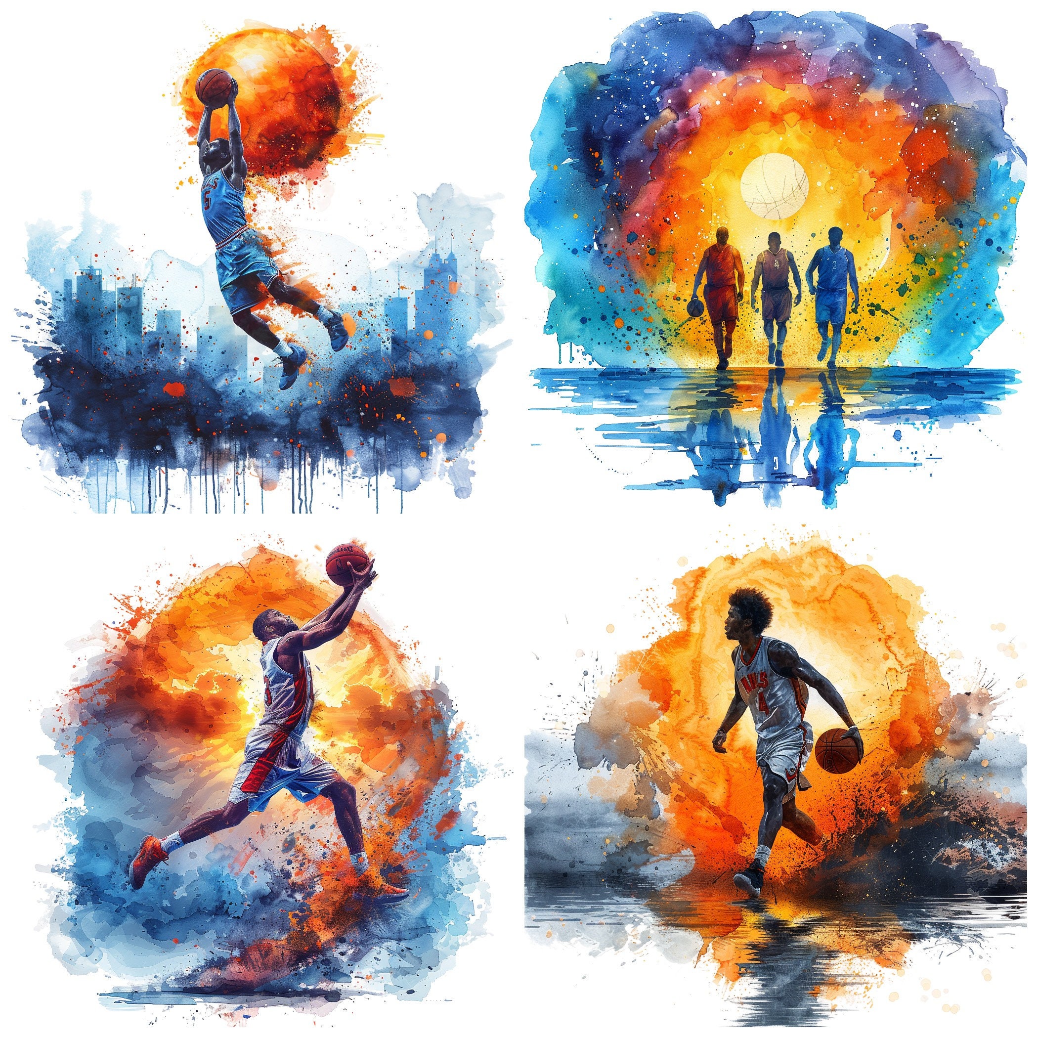 51 Basketball PNG Clipart, Watercolor Basketball Sport Player Snapshot ...