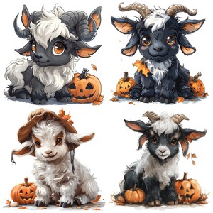 Watercolor Halloween Costume Goat PNG Clipart, Spooky Illustration ...