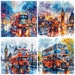 English City Bus PNG Clipart, Watercolor British Double Decker Bus City ...
