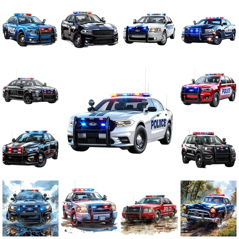 Bild von polizei autos - Etsy.de