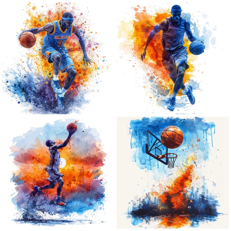 51 Basketball PNG Clipart, Watercolor Basketball Sport Player Snapshot ...