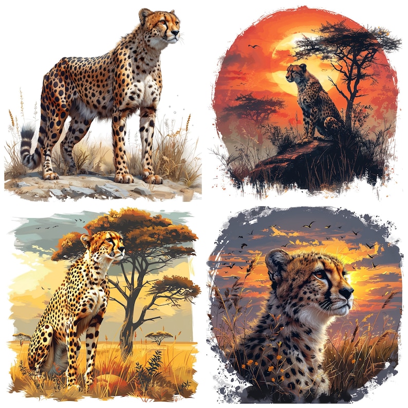 47 Africa Savannah Animals PNG Clipart , Watercolor Savanna Wildlife ...