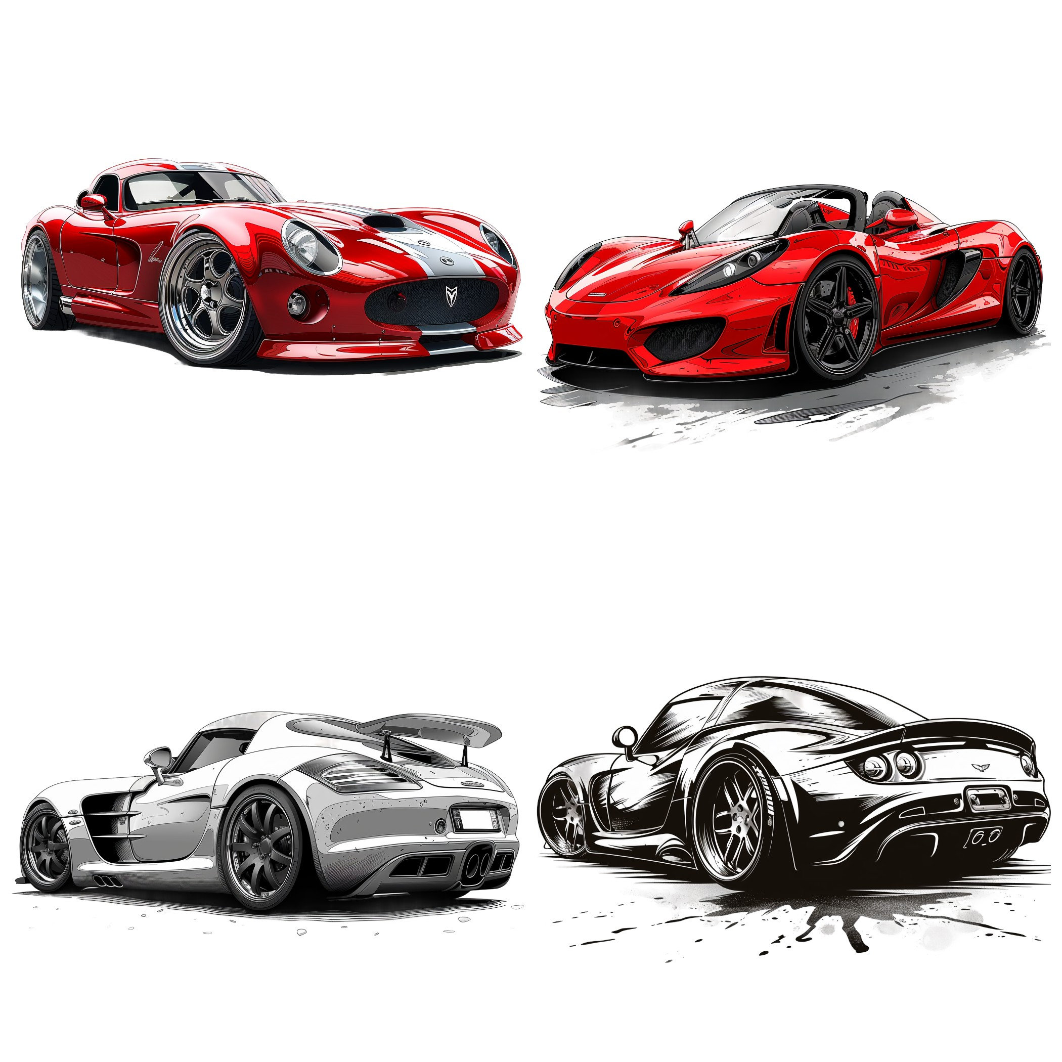 Legendary Car PNG Clipart,47 Watercolor Legendary Sport Car ...