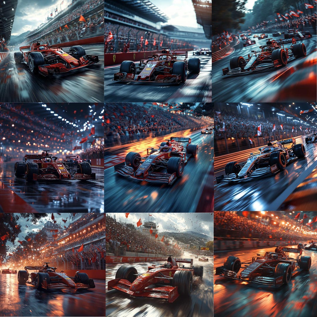 Formula 1 Race Scene PNG Clipart Bundle, Realistic F1 Photography, F1 ...