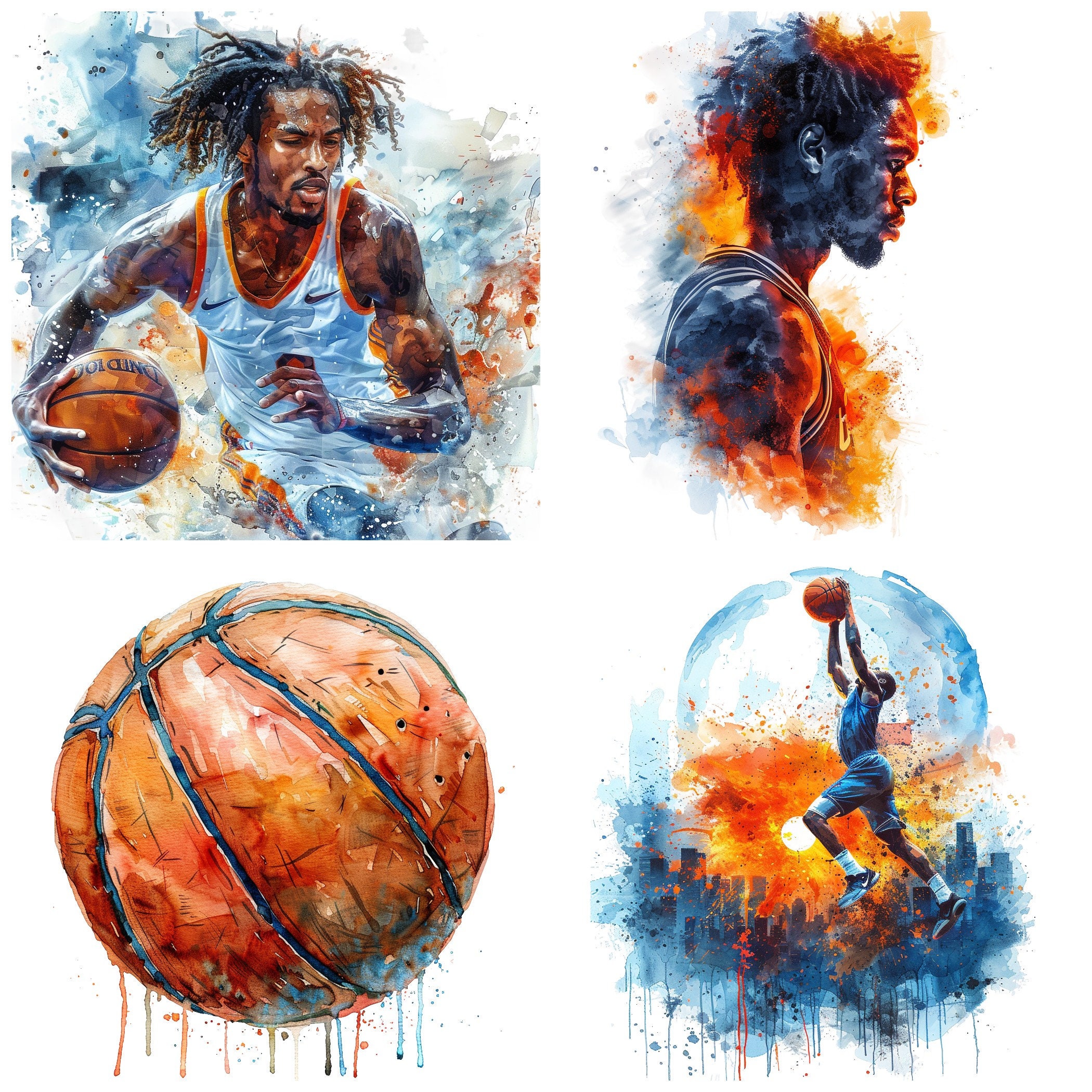51 Basketball PNG Clipart, Watercolor Basketball Sport Player Snapshot ...