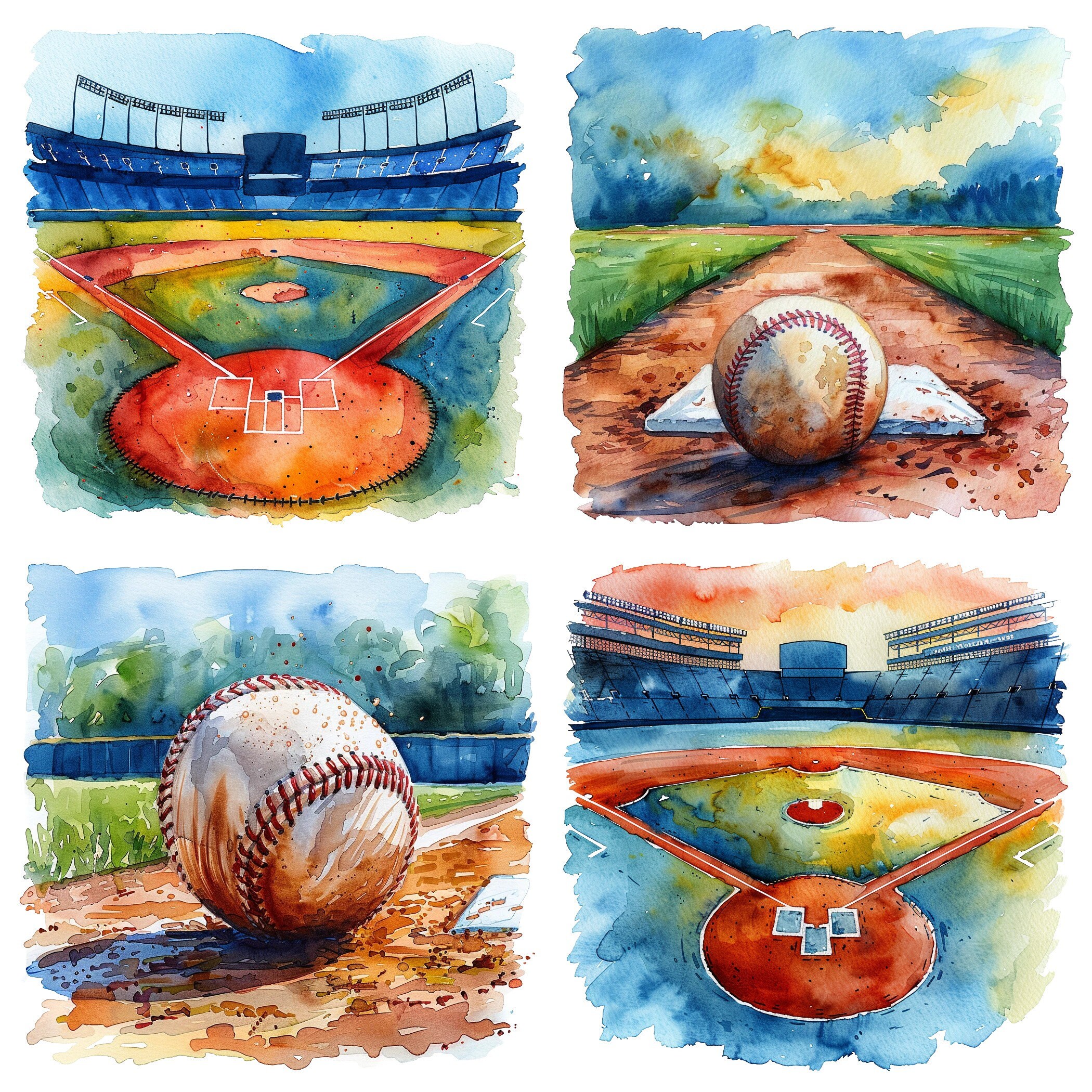 Baseball PNG Sport Game Clipart, Watercolor 47 Baseball Player Dynamic ...
