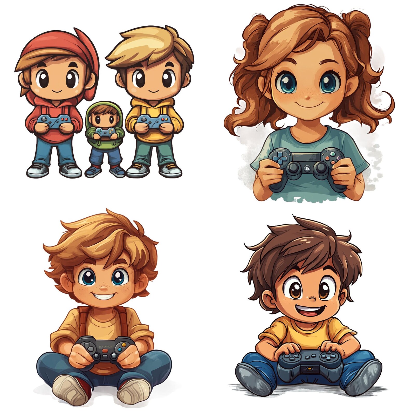 National Video Games Day Clipart Bundle, Gamer Graphics (PNG) - Etsy