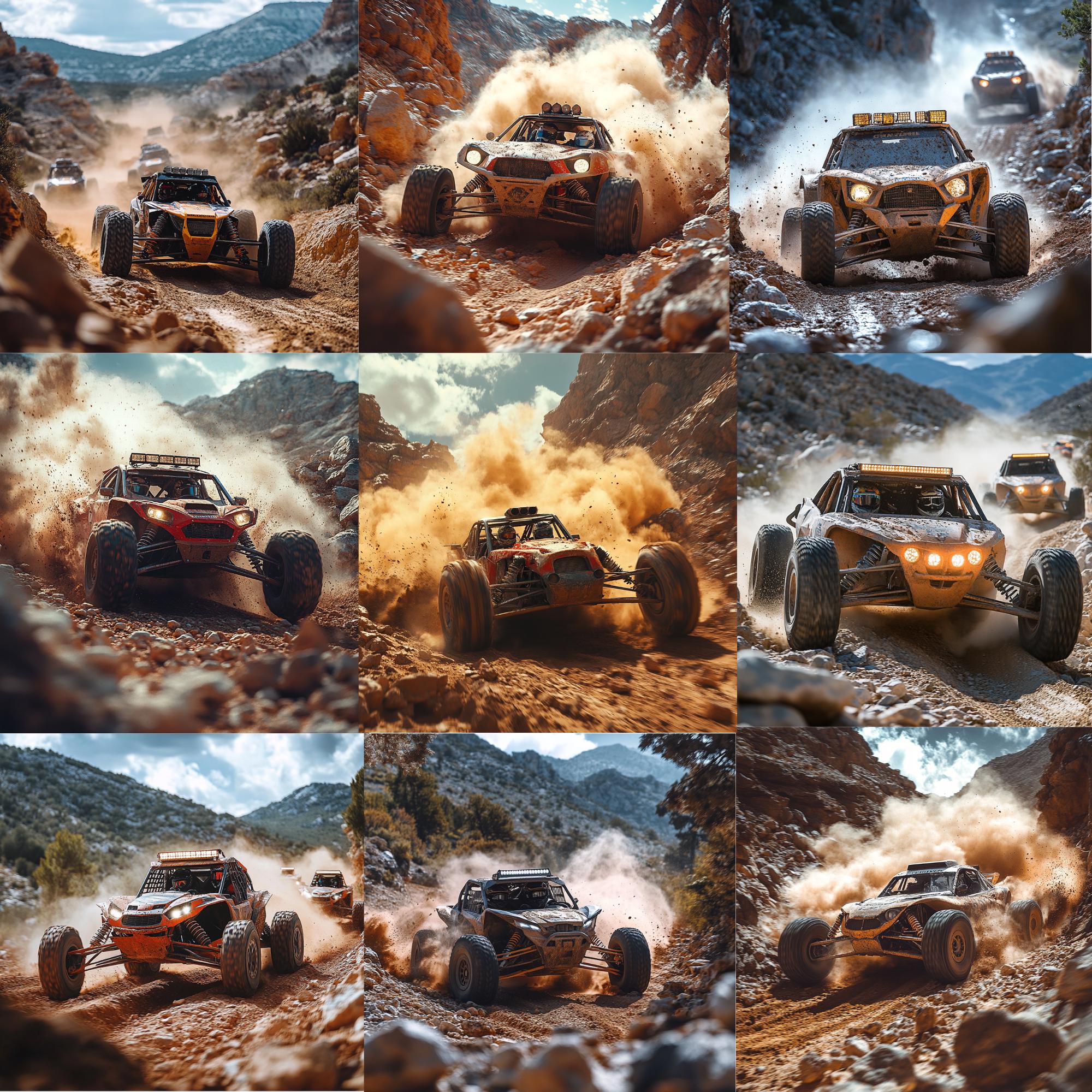 Off-road Fury Buggies on Rugged Terrain PNG Clipart Bundle, Buggy ...