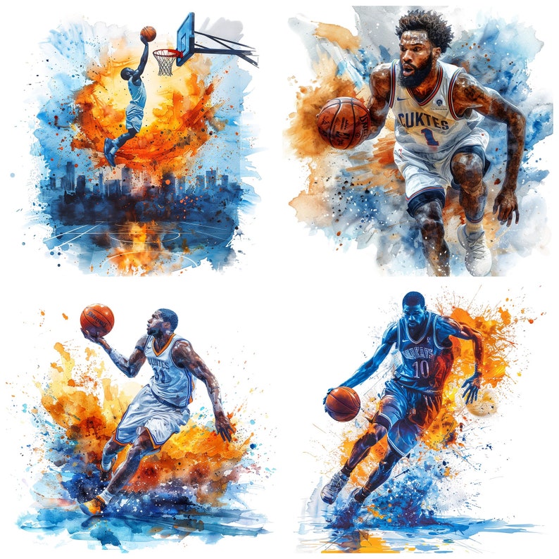 51 Basketball PNG Clipart, Watercolor Basketball Sport Player Snapshot ...