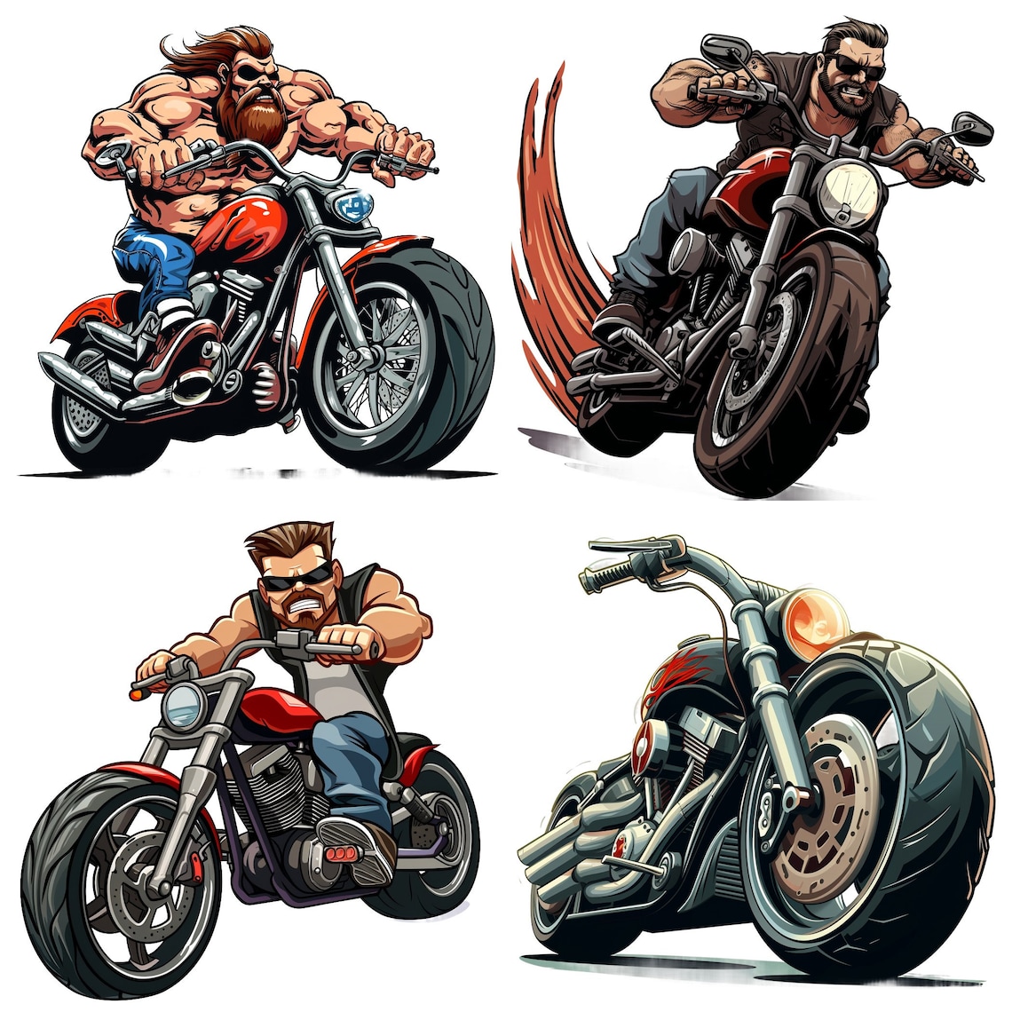 Cartoon Motorbike PNG Clipart, 37 Motorcycle Cartoon Character Image ...