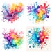 40 Watercolor Splash PNG Clipart Bundle, Color Splash Illustration ...