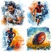 Rugby PNG Clipart, Watercolor 28 Rugby Player Snapshot Sport Image ...