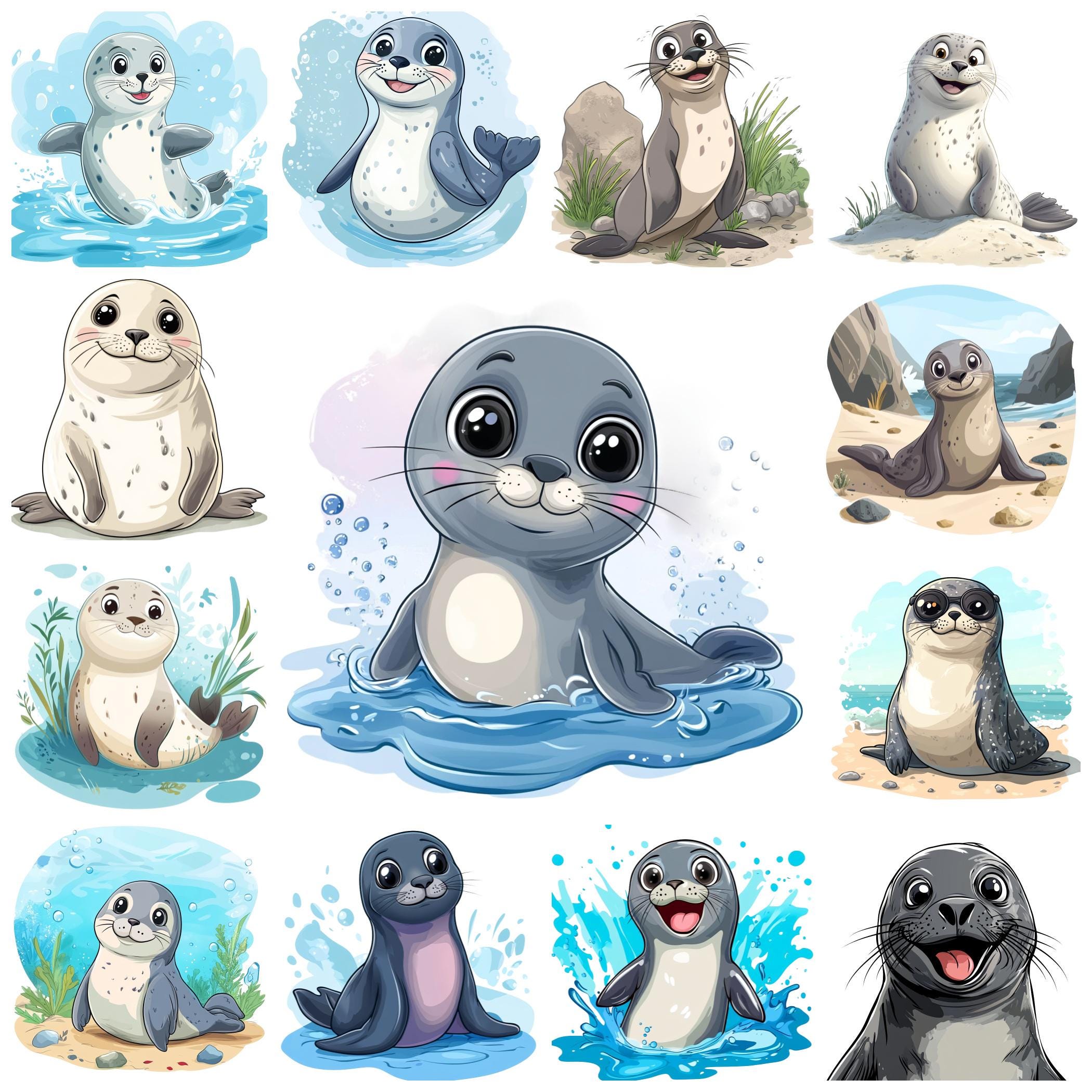Cute Seal Pictures Cartoon