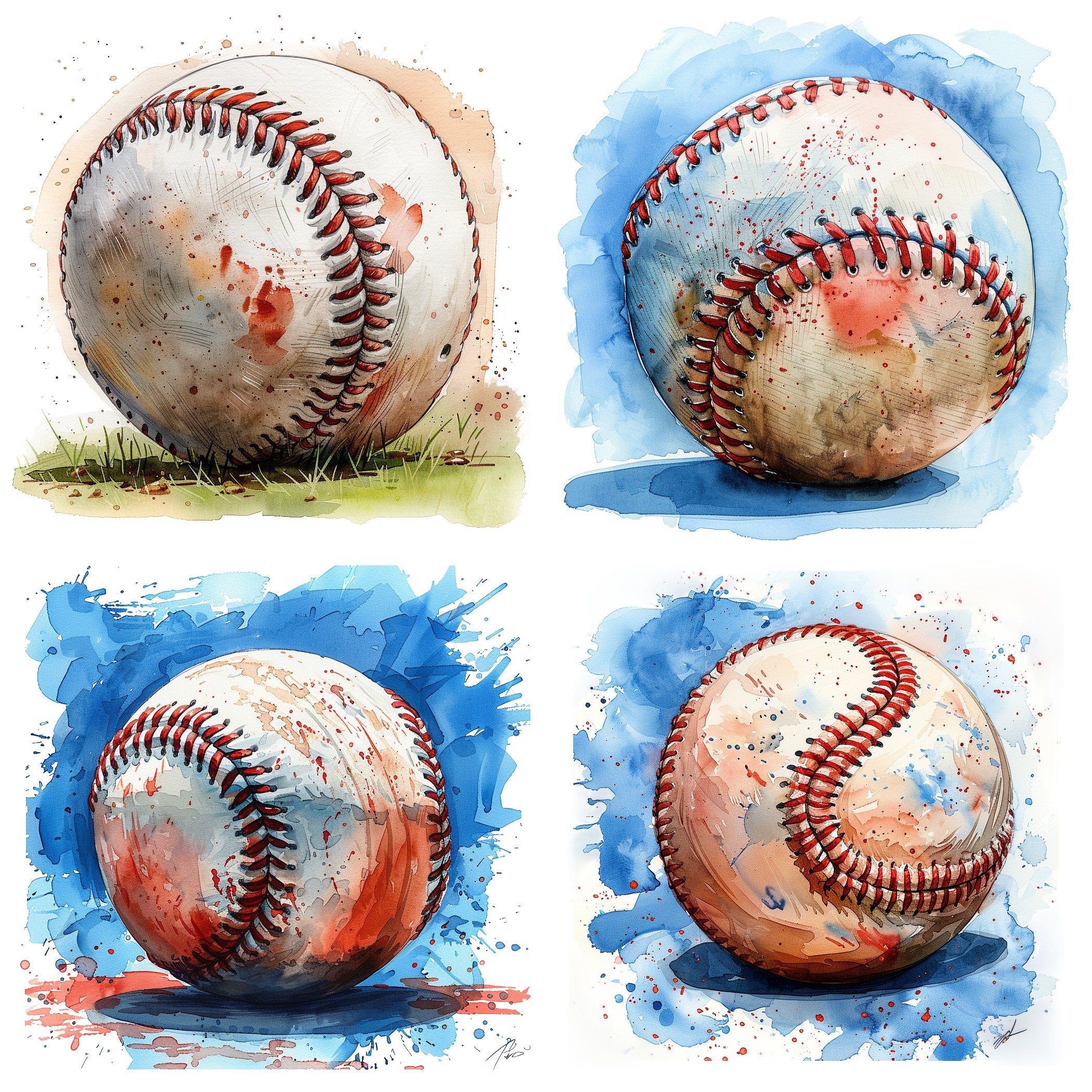 Baseball PNG Sport Game Clipart, Watercolor 47 Baseball Player Dynamic ...