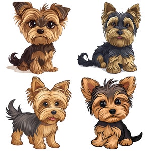 Cartoon Yorkshire Terrier PNG Clipart, 33 Adorable Yorkshire Terrier ...