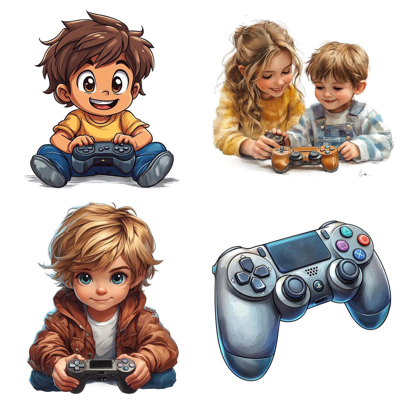 National Video Games Day Clipart Bundle, Gamer Graphics (PNG) - Etsy