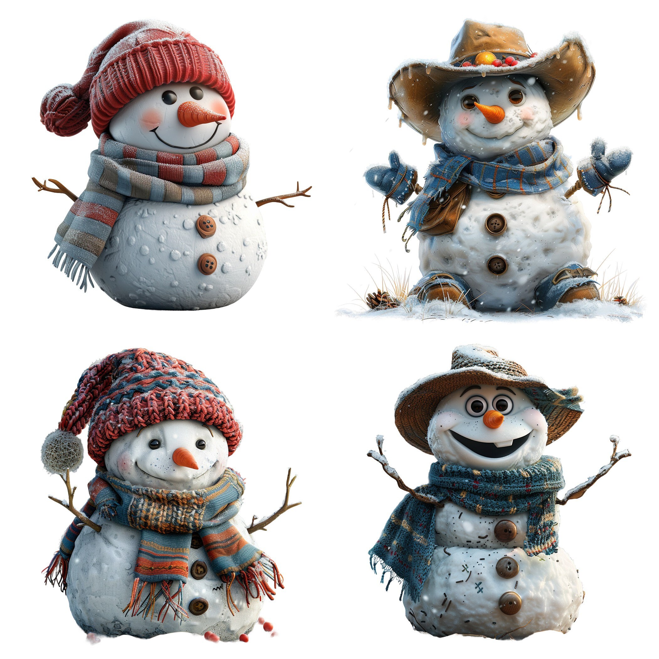 Snowman PNG Clipart, 48 Animated Cute Snowman Illustration, Cartoon ...