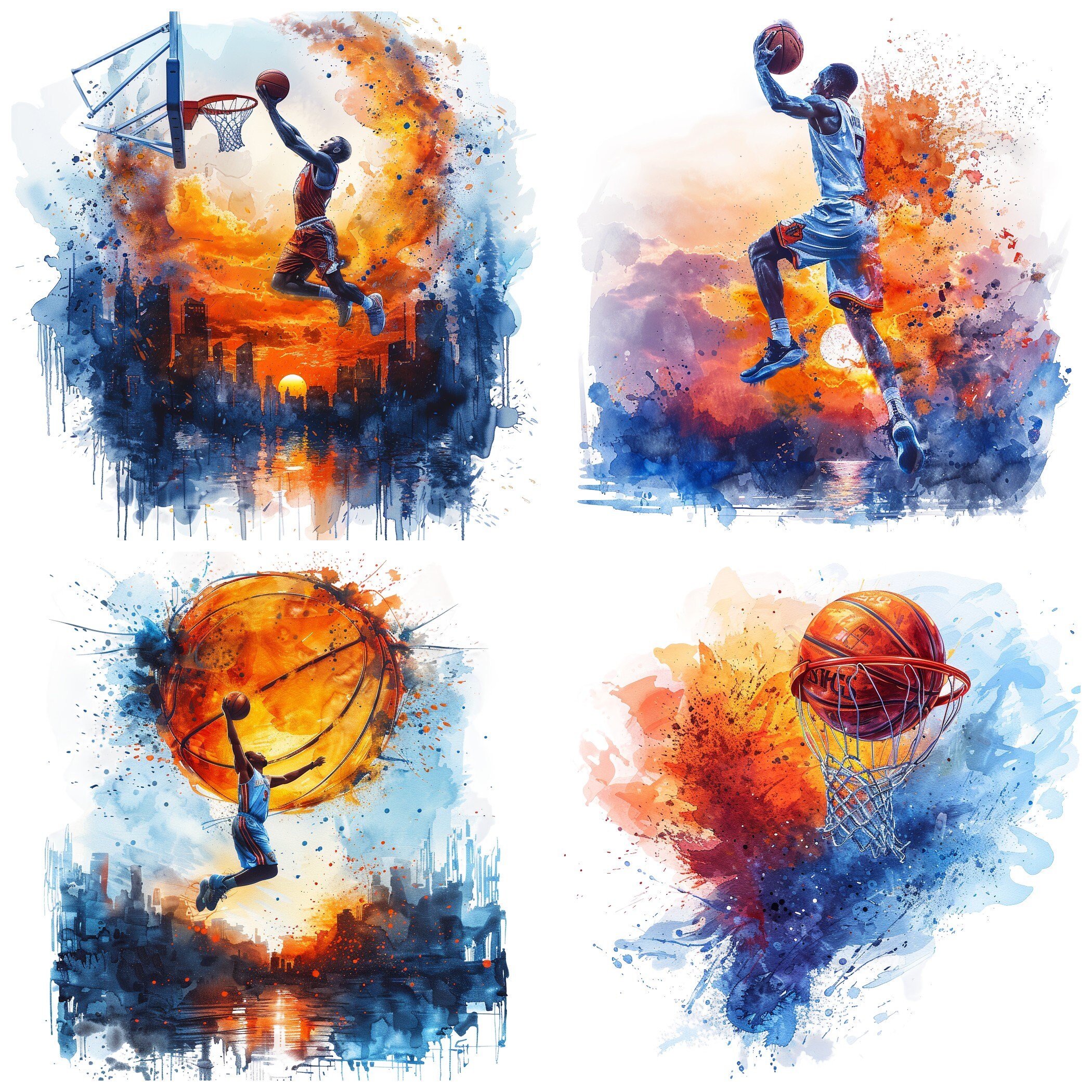 51 Basketball PNG Clipart, Watercolor Basketball Sport Player Snapshot ...