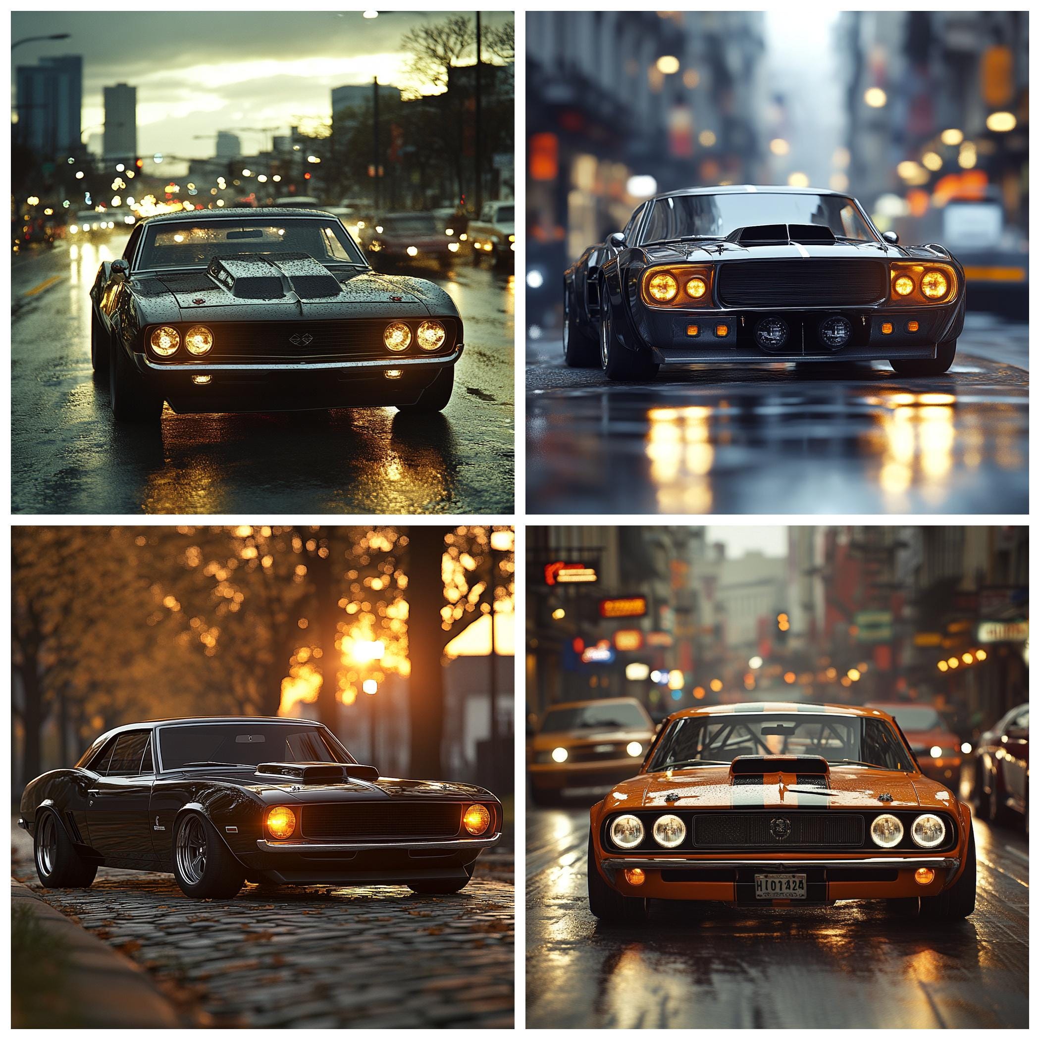 49 Sleek Muscle Car Photography PNG Bundle, Powerful Car Snapshot Image ...