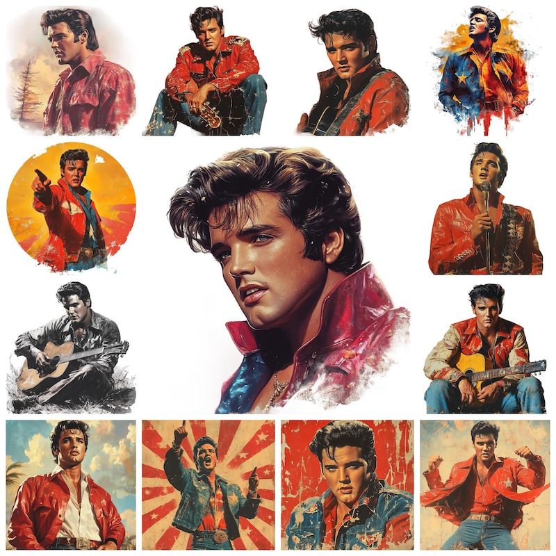 Elvis Collage - Etsy