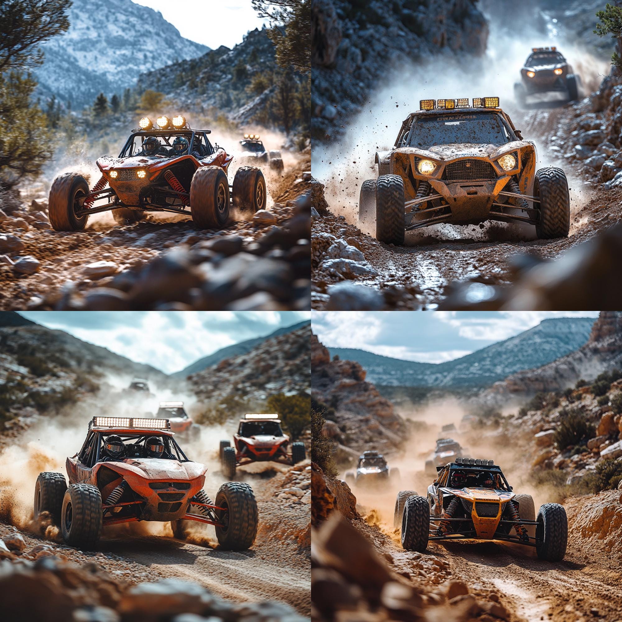 Off-road Fury Buggies on Rugged Terrain PNG Clipart Bundle, Buggy ...