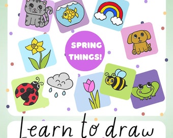 10 Pages of Printable Step by Step Drawing Micro Lesson Worksheets, A ...
