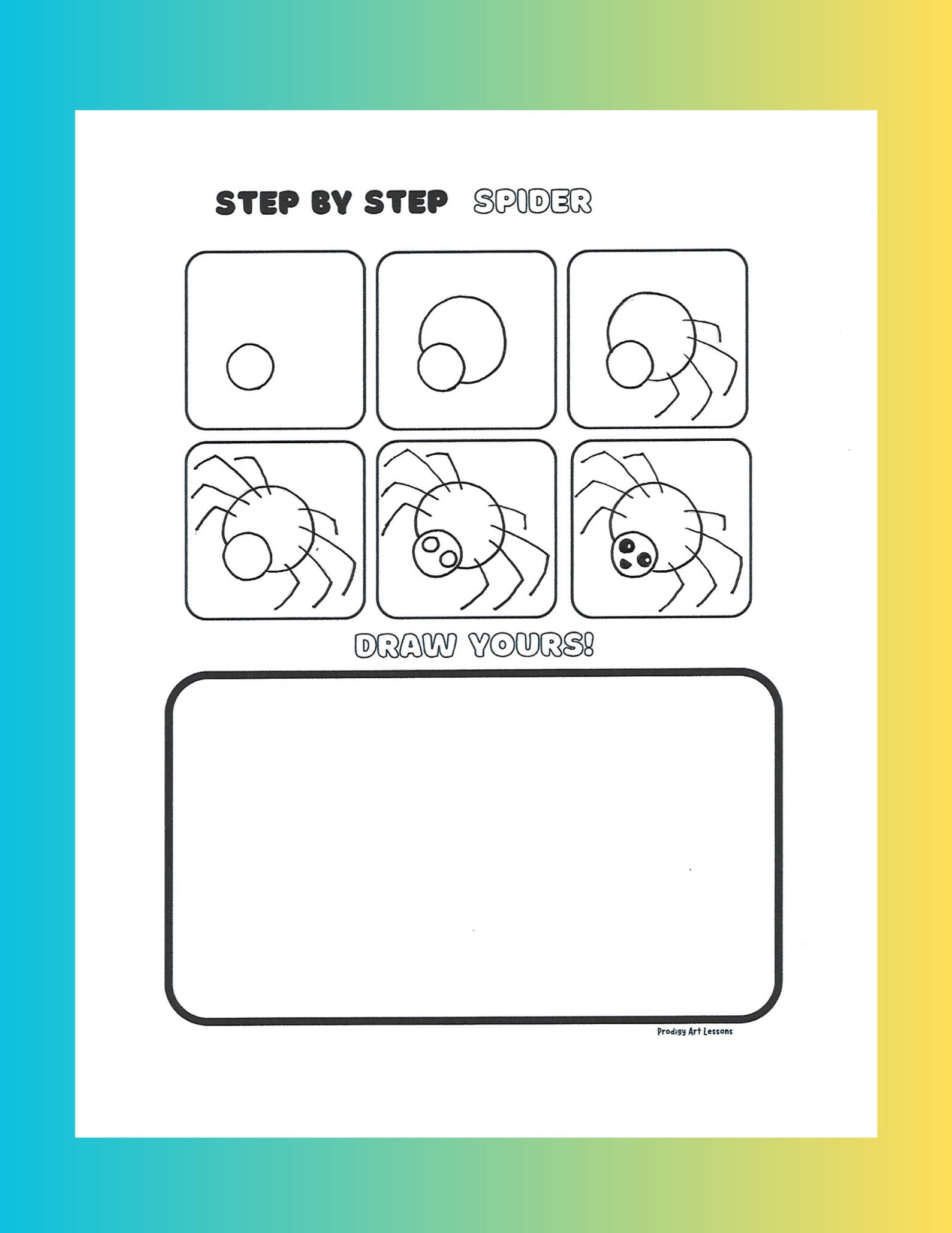 10 Pages of Printable Step by Step Drawing Micro Lesson Worksheets, A ...