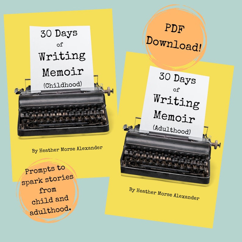 30 Days of Writing Memoir Child and Adulthood 2 PDF Books - Etsy