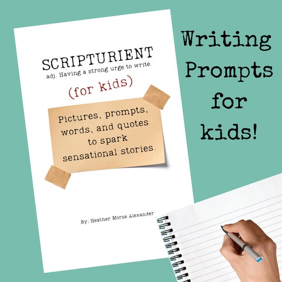 Writing Prompts Book for Kids Scripturient Writing | Etsy