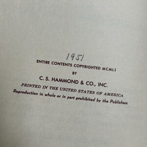 Hammond's City Street Map Atlass and Trip Guide 1950s Maps City Maps ...
