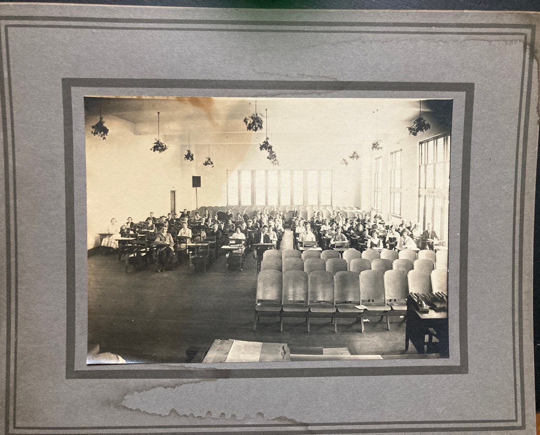 Vintage Photo, Class Photo, Classroom Cabinet Card Vernacular, Original ...